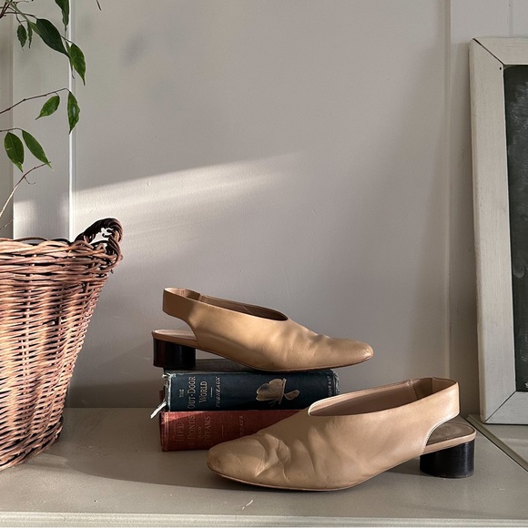 Everlane | Shoes | Everlane 9s Slingback Square Toe | Poshmark